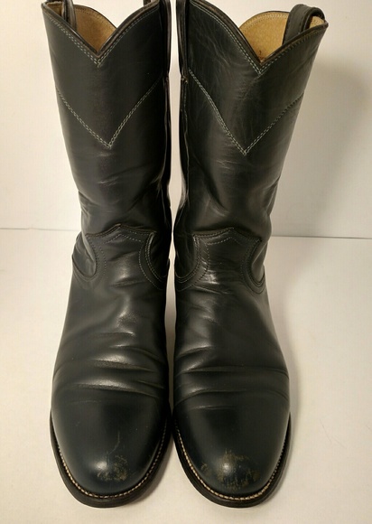 Justin Boots | Shoes | Justin Ropers Navy Blue Womens Size 6b | Poshmark